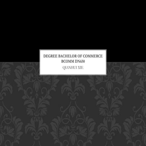 Degree bcomm | PPT