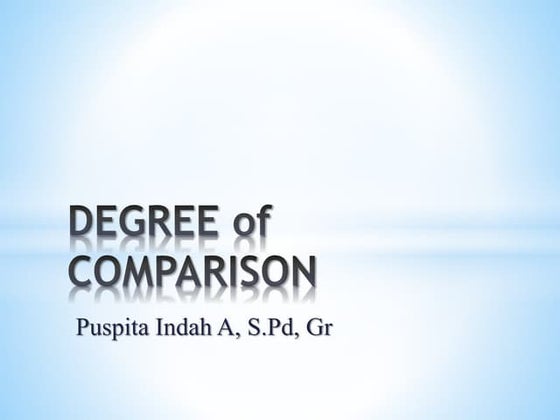 DEGREE_of_COMPARISON untuk siswa menengah | PPT
