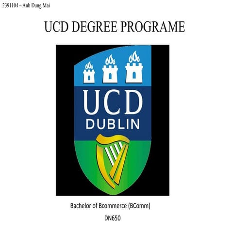 UCD Degree programe | PPT