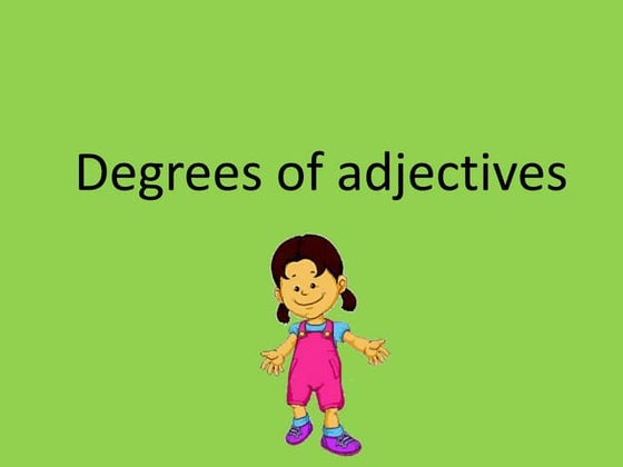 Comparison of adjectives | PPT