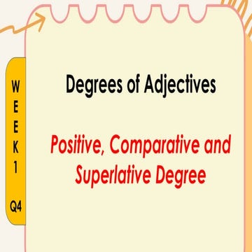 DEGREES OF ADJECTIVES LESSON IN ELEMENTARY WITH ACTIVITIES | PPTX