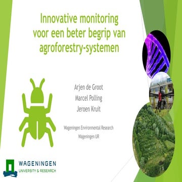 Innovatieve biomonitoring door dr Arjan de Groot WENR | PDF