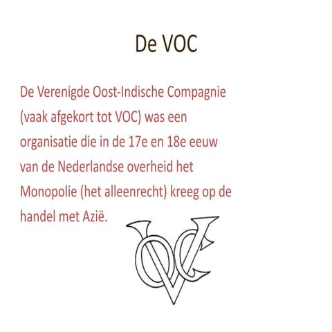De V.O.C. | PPT