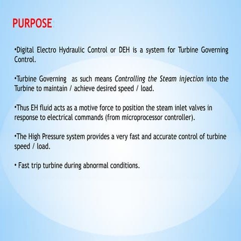 Digital electro hydraulic system used in power plant | PPTX