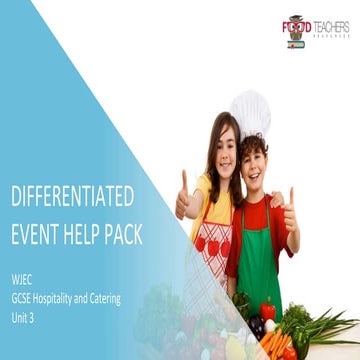 Food Teachers Resources. Differentiated Help Pack for Food Teachers ...