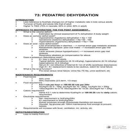 Dehydration | PDF | Free Download