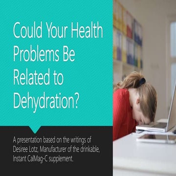 Dehydration, How to Handle It and Get Hydrated | PPTX
