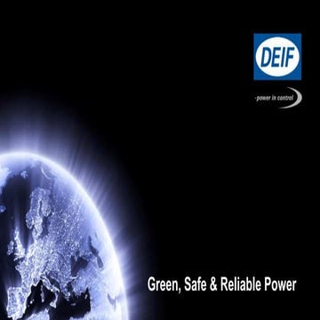Deif profile 2014 | PPSX | Power and Energy Industry | Industries