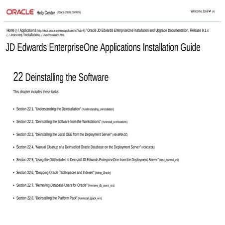 Deinstalling the software | PDF