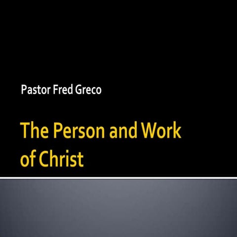 Deity Of Christ 2 | PPT