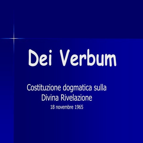 Dei verbum | PPTX