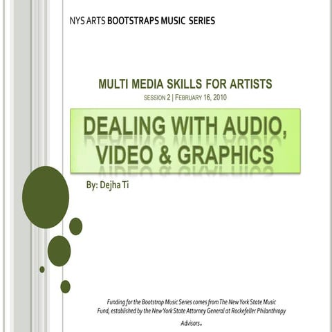 MulitMedia Skills for Artists | PPTX
