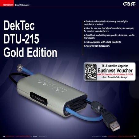 Dektec dtu-215 | PDF
