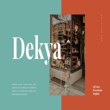 Dekya Presentation : Dark Color Theme | PPT