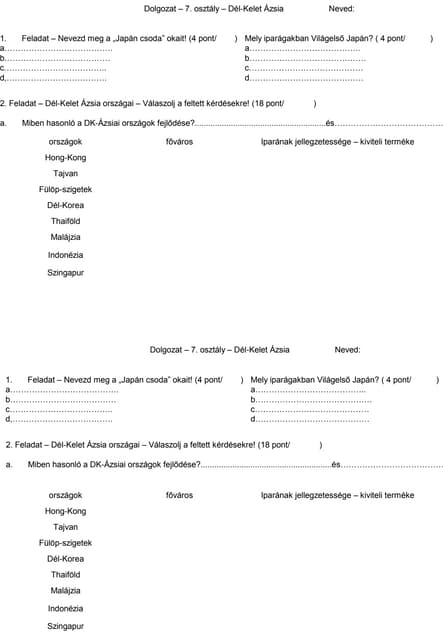 Amerika felszíne és éghajlata 7. osztály - dolgozat előkészítő. | PPT