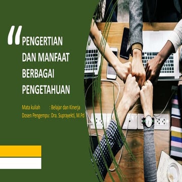 Pengertian dan manfaat Knowledge Sharing | PPTX