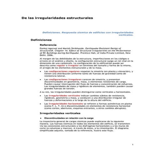 De Las Irregularidades Estructurales Pdf