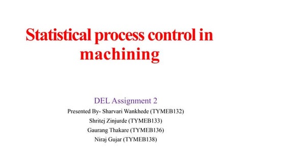 Statistical process control | PPTX