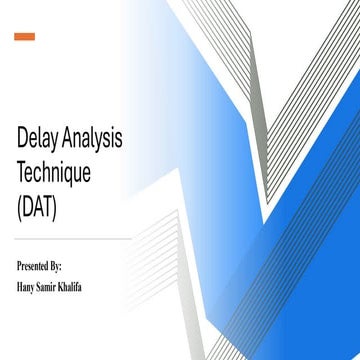 Delay Analysis Techniques that is used i | PDF | Civil Engineering Industry | Industries