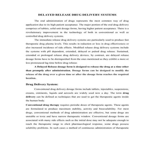 Novel drug delivery system | PPTX