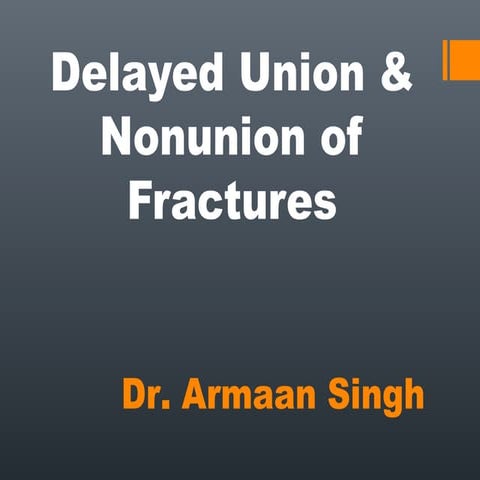 Delayed Union & Nonunion of Fractures | PPT