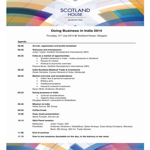 Delegate pack India | PDF