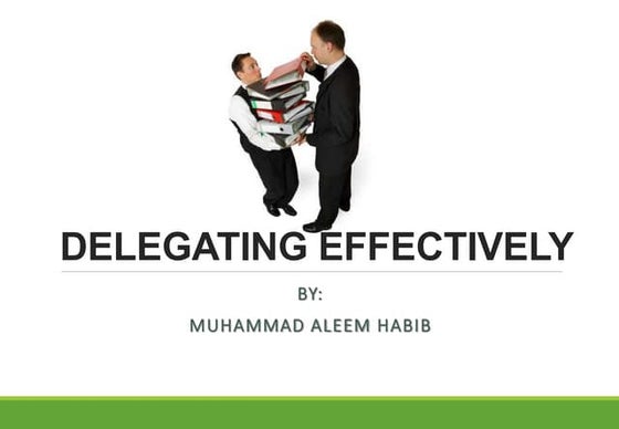 DELEGATION POWERPOINT | PPT
