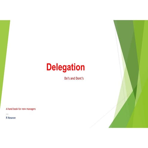Delegation key tips | PPT