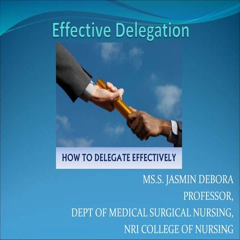 Delegation ppt | PPT