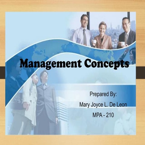 Management Concepts | PDF