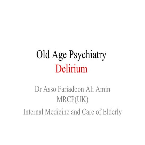 Delirium | PPT
