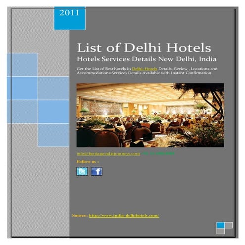 Delhi hotels-pdf | PDF