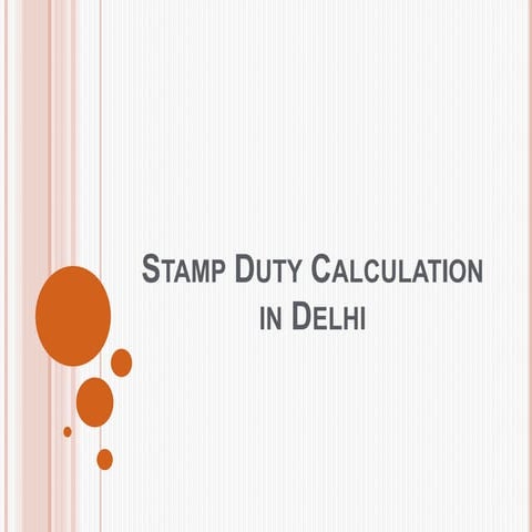Delhi stamp duty | PPTX