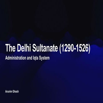 Delhi Sultanate | PPTX