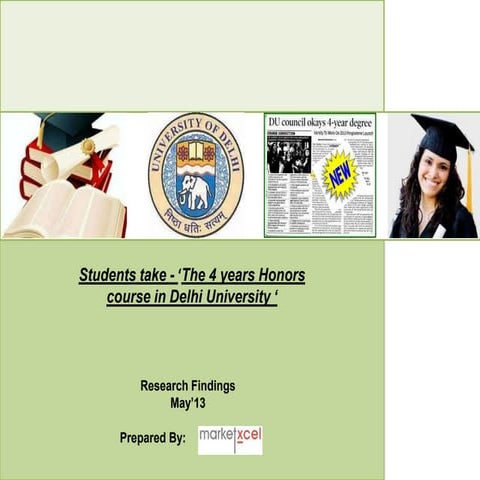 Delhi university 4 years course a perspective | PPTX