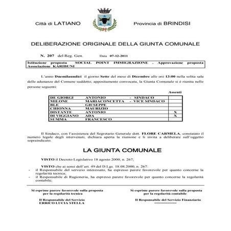 Delibera.comune.latiano | PDF