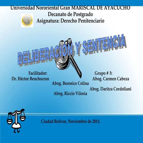 Deliberacion y sentencia | PPT