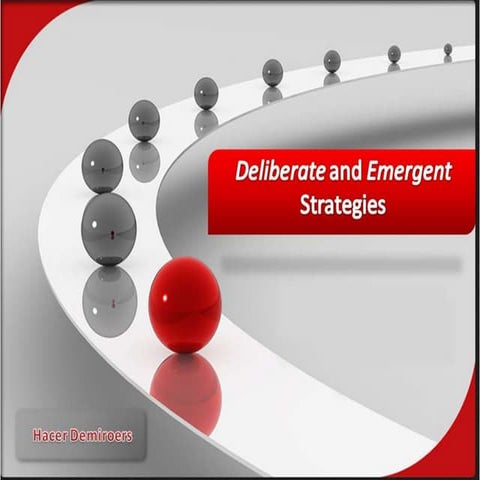 Deliberate vs. Emergent Strategies | PPTX