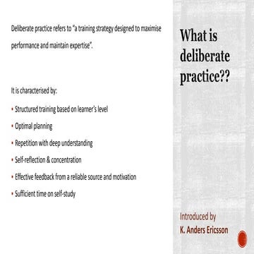 Deliberate practice | PPTX
