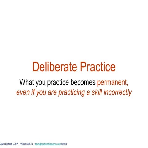 Deliberate practice web | PPTX