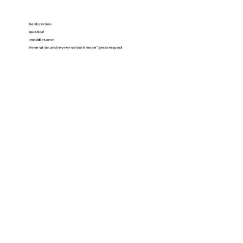 Deliberation | DOCX
