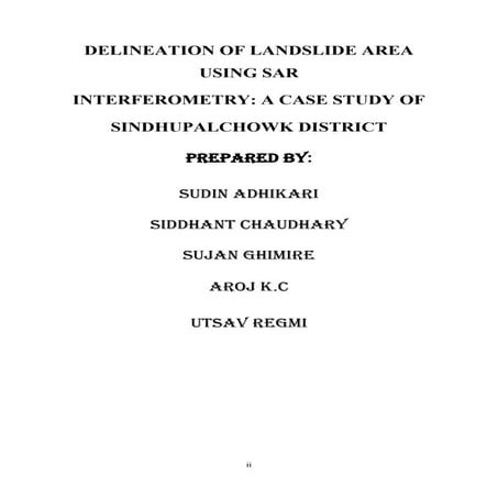 Delineation Of Landslide Area Using Sar Interferometry And D Insar A