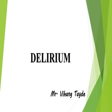 Delirium | PPTX
