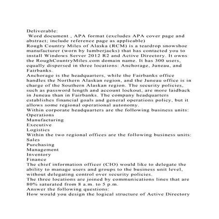 Deliverable Word document , APA format (excludes APA cover page.docx