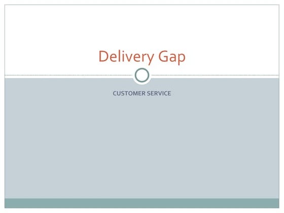 The gap model | PPT
