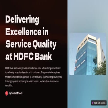 Delivering-Excellence-in-Service-at-HDFC | PPT