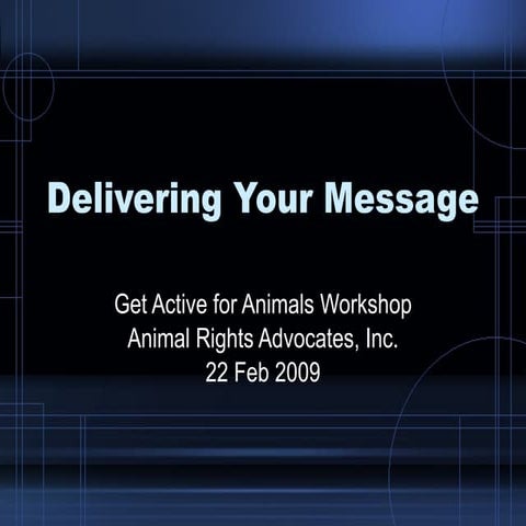 Delivering Your Message | PPT