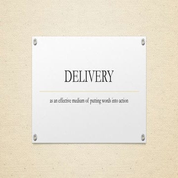 Delivery | PPTX