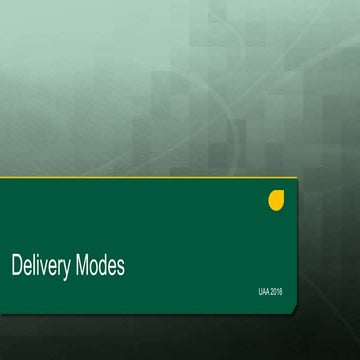 Delivery modes | PPTX