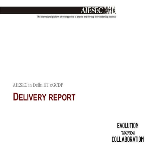 Delivery report | PPT